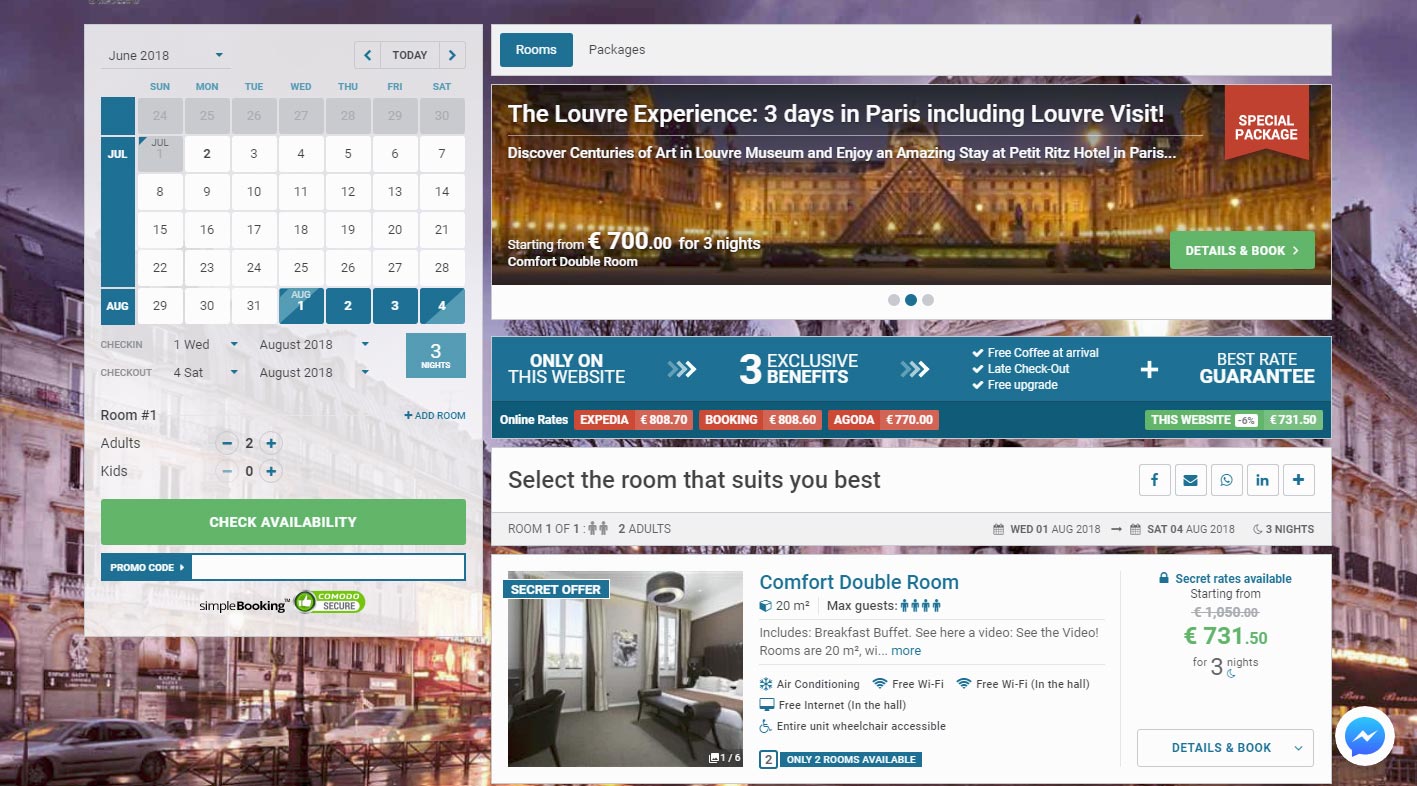Simple Booking, il booking engine per aumentare le prenotazioni degli hotel